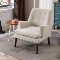 China New Designed Modern Style Bedroom Sofa Chair Single Seat  Home Hotel Soft Fabric Fancy Chairs For Living Room for sale
