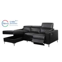 China Modern Furniture Customized Material Size Living Room Bedroom Pull Out Sofa-Bed Leather Sofa Beds With Storage for sale