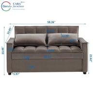 China Newly Arrived High Density Upholstered 3 Seater Velvet Luxury Sofa Bed Fabric Living Room Furniture Sofas Modern for sale