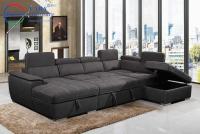 China High End Indoor Furniture Living Room Modern U Shaped Sectional Sofa Couch Bed Sofa Bed Leather for sale