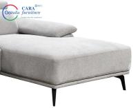 China Modern Design Living Room Furniture Couch Adjustable Armrest Corner Sofa L Shape Fabric for sale