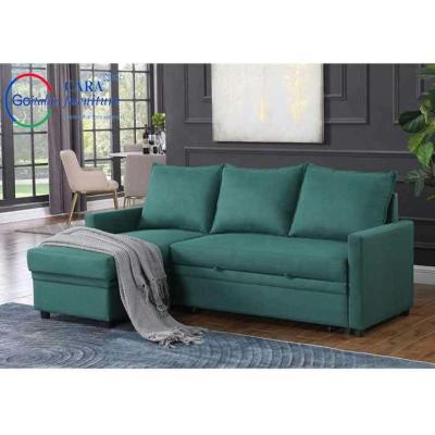 China Home Living Room Furniture French Style Modern Simple Corner Sofa Linen Fabric Model Sofa Bed for sale