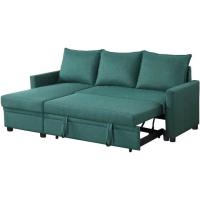 China Home Living Room Furniture French Style Modern Simple Corner Sofa Linen Fabric Model Sofa Bed for sale