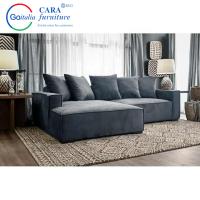 China Newly Arrived Living Room Apartment Hotel Solid Wood Frame Corner Sofa High Density Modular Couch Sofa Bed for sale