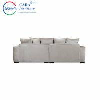 China Newly Arrived Living Room Apartment Hotel Solid Wood Frame Corner Sofa High Density Modular Couch Sofa Bed for sale