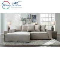 China Newly Arrived Living Room Apartment Hotel Solid Wood Frame Corner Sofa High Density Modular Couch Sofa Bed for sale