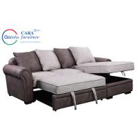 China Luxury Beauty Living Room Furniture Double Color Combination Upholstery Leather Bed Sofa Bed With Storage for sale
