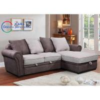 China Luxury Beauty Living Room Furniture Double Color Combination Upholstery Leather Bed Sofa Bed With Storage for sale