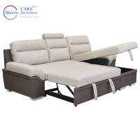 China Home Furniture Living Room Bedroom Fabric Dark Light Gray Combine Modern Couch Bed Sofa With Storage for sale