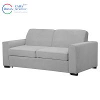 China Simple Design Armrest Double Light Gray Fabric Foldable Sofa King Size Bed Luxury Sofa Bed Furniture for sale