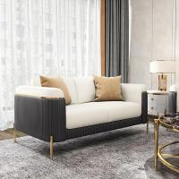 China Cheap Price Furniture Europe Style Metal Leg 3 Piece Living Room Modern Fabric Upholstered Sofa Set for sale