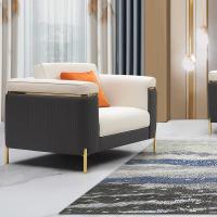 China Cheap Price Furniture Europe Style Metal Leg 3 Piece Living Room Modern Fabric Upholstered Sofa Set for sale