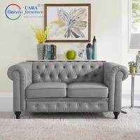 China Customized Grey Bedroom Living Room Sofa Set Furniture Velvet for sale