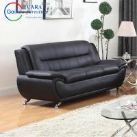 China Black New Elegance 3Pcs Luxury Home Chair Recliner Sofa Set Leather Sofa Living Room Furniture for sale