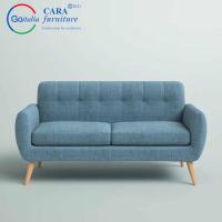 China Luxury Modern Multiple Colors Corner Sofa Pull Out Linen Fabric 2 Seater Home Furniture Living Room Sofa for sale