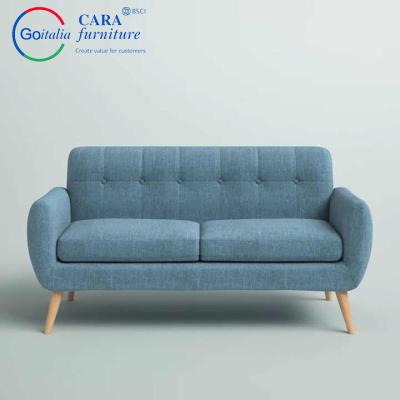 China Luxury Modern Multiple Colors Corner Sofa Pull Out Linen Fabric 2 Seater Home Furniture Living Room Sofa for sale