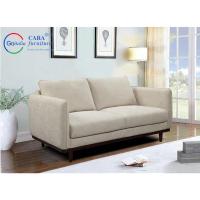 China OEM 3Pcs Multi Seater Wooden Frame White Green Linen Fabric Sofa Set Living Room Furniture Sofa for sale