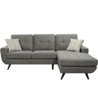 China Fabric Sofa Wooden Legs 2 Seats And Queen Bed Modern Living Room L Shaped Sofa for sale