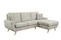 China Fabric Sofa Wooden Legs 2 Seats And Queen Bed Modern Living Room L Shaped Sofa for sale