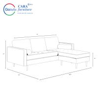China #21181-L Customization Modular Couch Sectional Sofa Navy Blue Fabric Designs Living Room Sofas Blue for sale