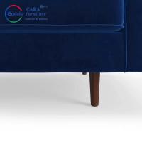 China #21181-L Customization Modular Couch Sectional Sofa Navy Blue Fabric Designs Living Room Sofas Blue for sale