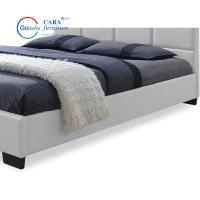 China 20000 Minimalist Design Wolid Wood Frame Double King Size White Home Bed Furniture For Bedrooms for sale