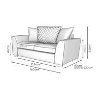 China 30025 European Style Living Room Furniture 2 Seater Dark Blue Fabric Sofa Luxury Chinese Sofa With Bed Function for sale