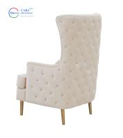China 70006 Custom Living Room Popular Fabric White Modern Home Decor Single Sofa Chairs for sale
