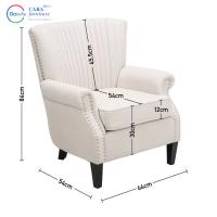 China #70005 OEM ODM Living Room Furniture White Modern Furniture Velvet Living Room Arm Sofa Chair for sale