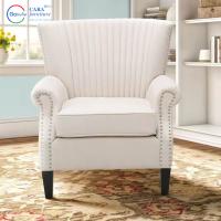 China #70005 OEM ODM Living Room Furniture White Modern Furniture Velvet Living Room Arm Sofa Chair for sale