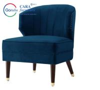 China BB2013  Wholesale Home Furniture Soft Fabric Side Chair Wood Leg Luxury Nodic Velvet Home Chair Living Room for sale