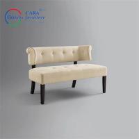 China BB2018 Good Quality Wood Leg Home Furniture White Bed End Bench French Ottoman Bench for sale