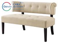 China BB2018 Good Quality Wood Leg Home Furniture White Bed End Bench French Ottoman Bench for sale