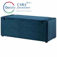 China BB2017 Newly Arrived Home Bedroom Blue Fabric Tufted Bench Modern Bed Ottoman Storage Bench for sale