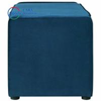 China BB2017 Newly Arrived Home Bedroom Blue Fabric Tufted Bench Modern Bed Ottoman Storage Bench for sale