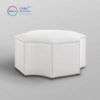 China BB2014 Fashionable Design Sense Home Furniture Stool Bed Bench Modern Pure White Leather Ottoman for sale