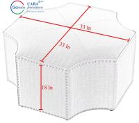 China BB2014 Fashionable Design Sense Home Furniture Stool Bed Bench Modern Pure White Leather Ottoman for sale