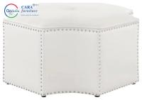 China BB2014 Fashionable Design Sense Home Furniture Stool Bed Bench Modern Pure White Leather Ottoman for sale