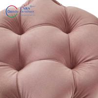China BB2011 Manufacturer Bedroom Furniture Bed Bench Pink Large Square Sofa Stool Ottoman for sale