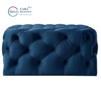 China BB2008 New Foot Rest Stool Bed End Furniture Velvet Nordic Velvet Bedroom Ottoman Bench Modern Luxury for sale