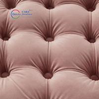China BB2005 Ready To Ship Home Bedroom Fabric Stool Storage Pink Sofa Stool Square Ottomans for sale