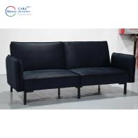 China 30021 Minimalist Extendable Living Room Bedroom Furniture Fabric Black Sleeping Sofa Bed for sale