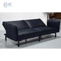 China 30021 Minimalist Extendable Living Room Bedroom Furniture Fabric Black Sleeping Sofa Bed for sale
