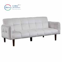 China 30019 Good Quality Fabric Wood Leg Living Room Bedroom Furniture Small Sofa Bed  For Home for sale