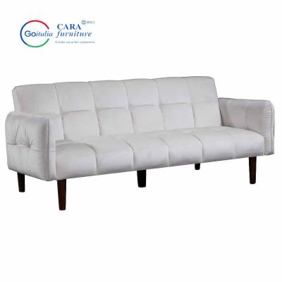 China 30019 Good Quality Fabric Wood Leg Living Room Bedroom Furniture Small Sofa Bed  For Home for sale