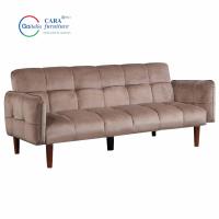 China 30019 Good Quality Fabric Wood Leg Living Room Bedroom Furniture Small Sofa Bed  For Home for sale