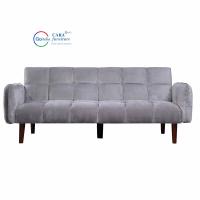 China 30019 Good Quality Fabric Wood Leg Living Room Bedroom Furniture Small Sofa Bed  For Home for sale