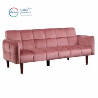 China 30019 Good Quality Fabric Wood Leg Living Room Bedroom Furniture Small Sofa Bed  For Home for sale