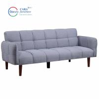 China 30019 Good Quality Fabric Wood Leg Living Room Bedroom Furniture Small Sofa Bed  For Home for sale