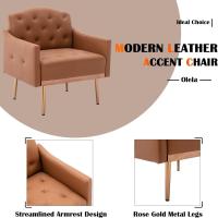 China Fabric Metal Leg Armchair Italian Sofa Leisure Chair For Living Room At Mail Packing N for sale